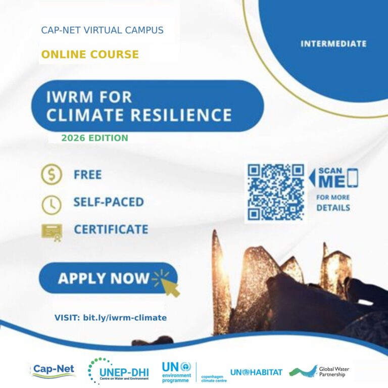 2026 edition: Online course on IWRM for Climate Resilience